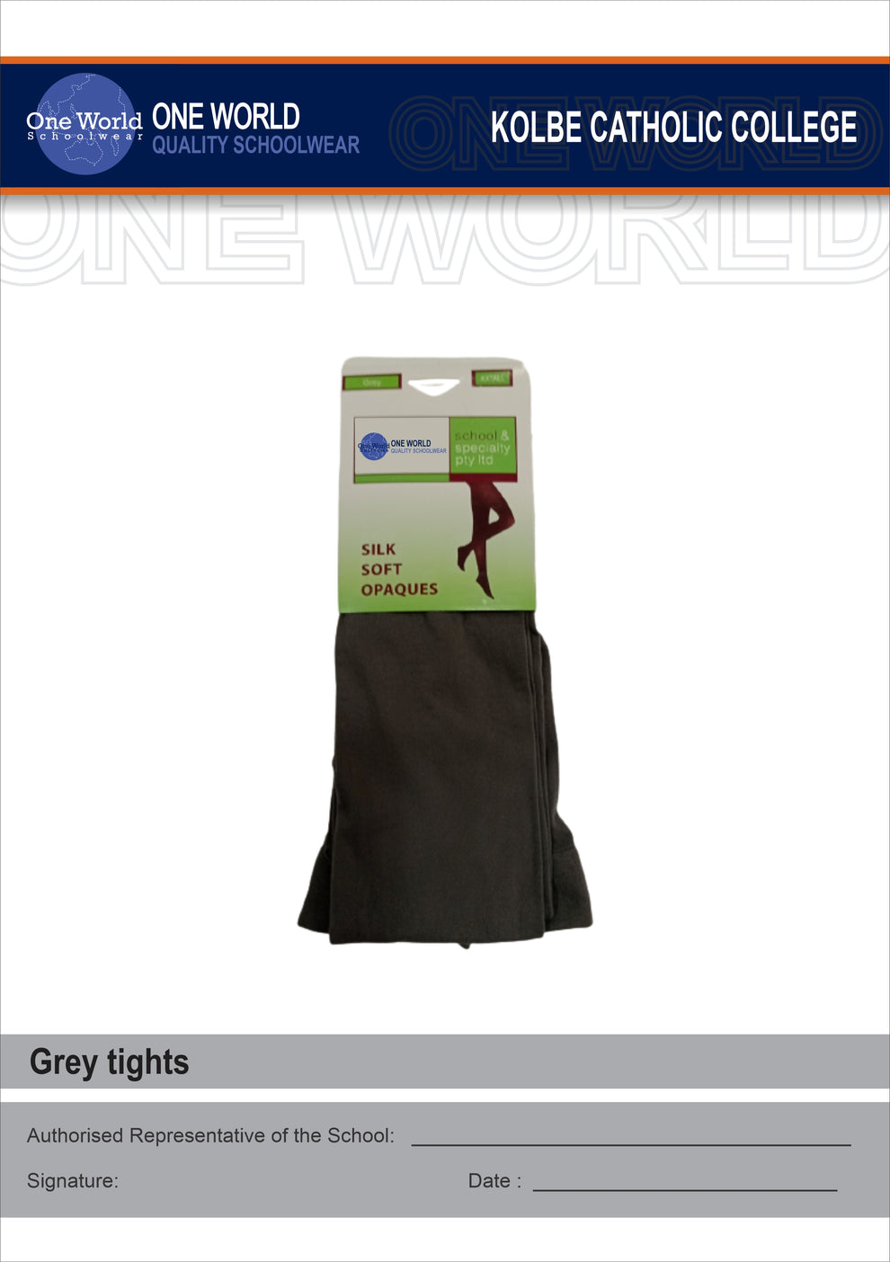 Tights - Opaque Grey – Kolbe Catholic College